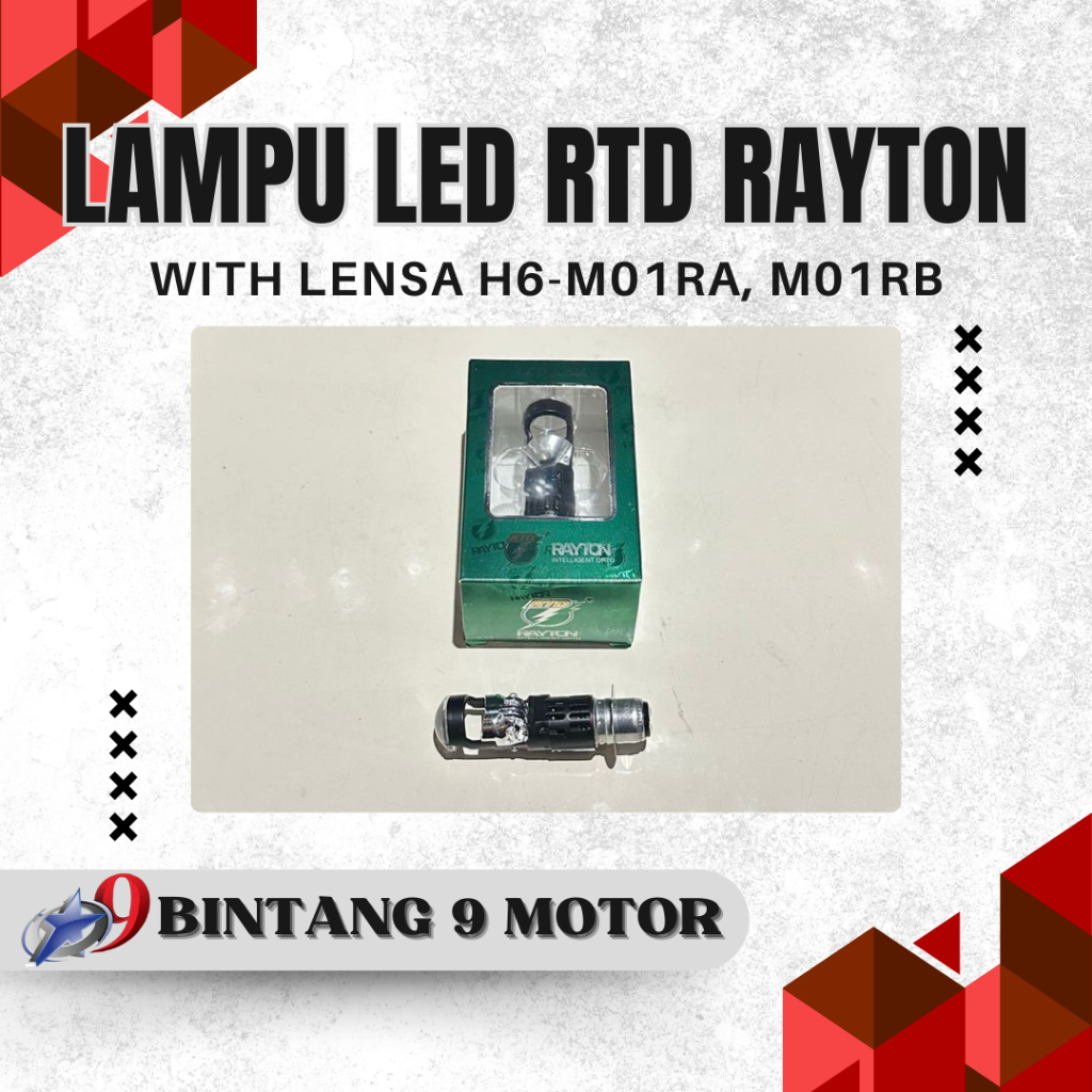 Jual LAMPU LED RTD RAYTON H6 WITH LENSA M01RA M01RB-BINTANG SEMBILAN ...