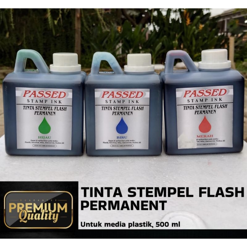 Jual TINTA STEMPEL PERMANENT FLASH / OTOMATIS untuk media plastik, 500 ...