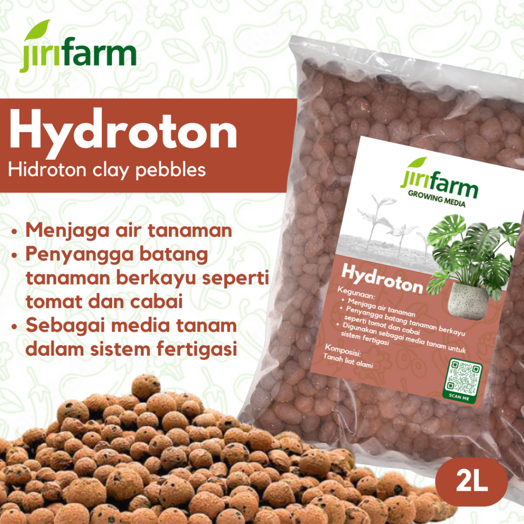 Jual EL852 JIRIFARM - Hoton Import 2 Liter 2L Media Tanam Hoponik Hydroton Leca Clay Pebble ...