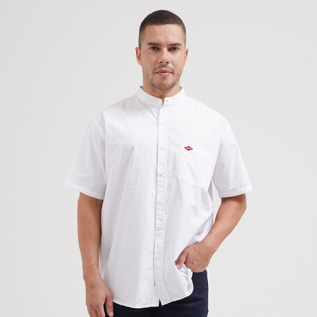 Jual Lee Cooper Short Shirt Koko Kinsey White | Shopee Indonesia