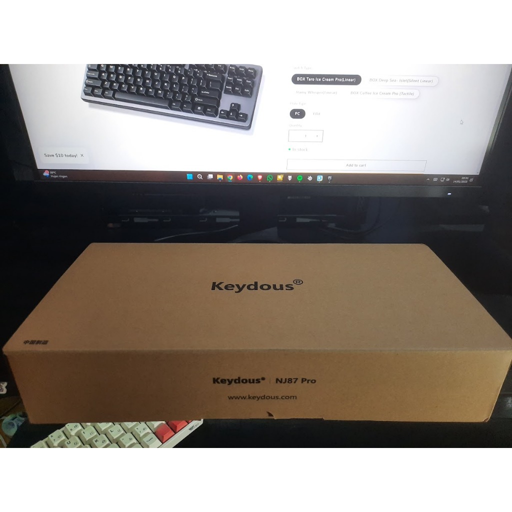 Jual Keydous NJ87 Pro Wireless Custom Mechanical Keyboard | Shopee ...