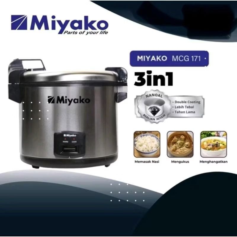 Jual Miyako Mcg-171 Rice Cooker Penanak Nasi Besar Miyako Mcg171 Magic ...