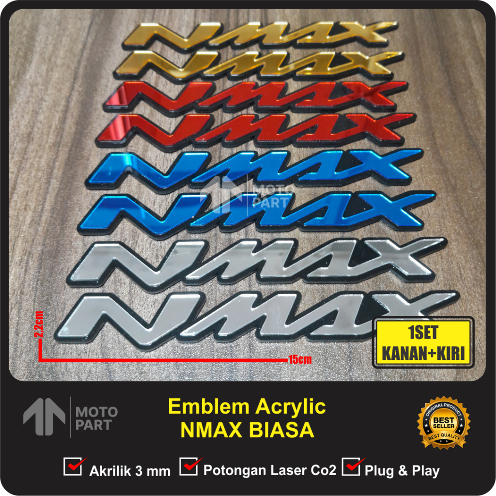 Jual EMBLEM YAMAHA NMAX FULL AKRILIK | Shopee Indonesia