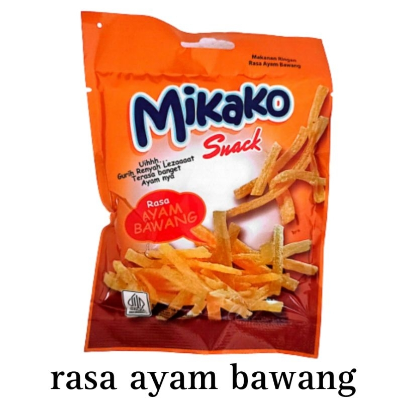 Jual Snack Mikako Keripik 18gr kripik Aneka Rasa 18gram smoked beef ...