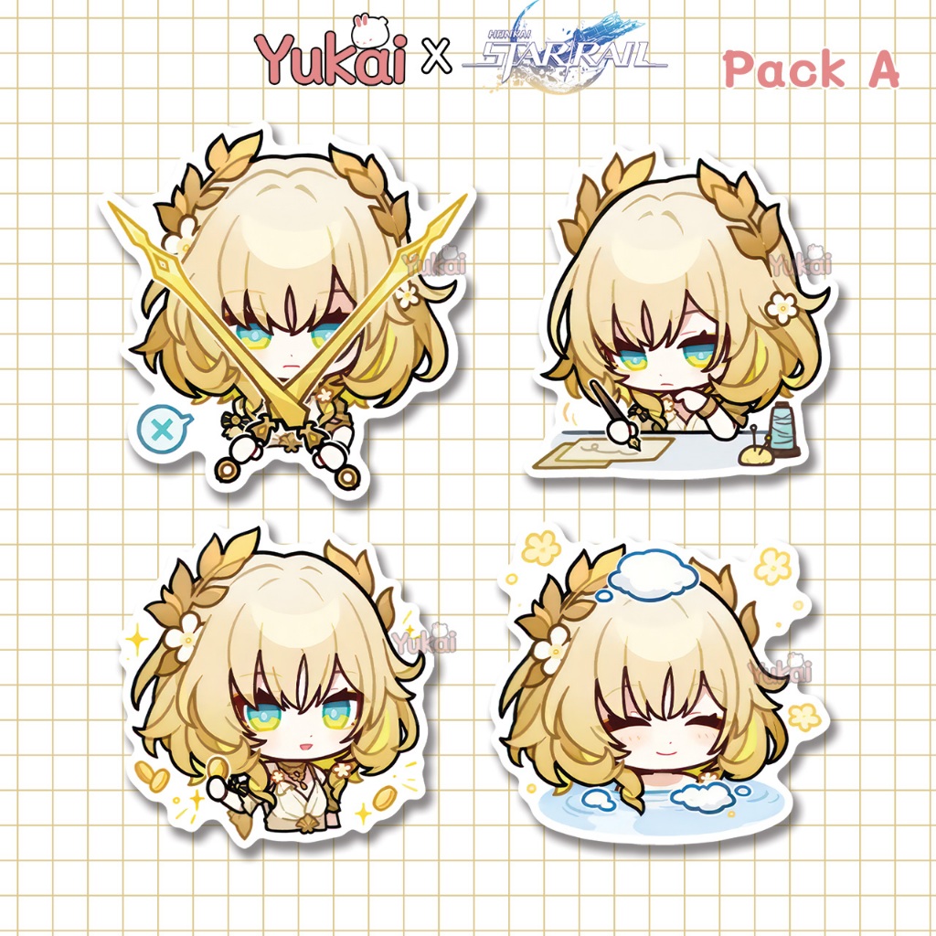 Jual Stiker Aglaea Honkai Star Rail (HSR) Premium - Sticker Pack Anime ...