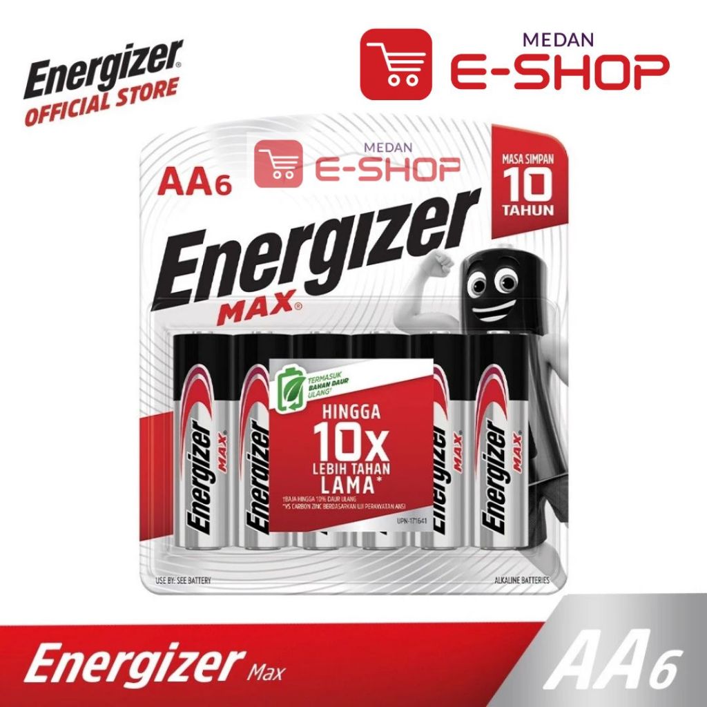 Jual Battery / Baterai ENERGIZER Max AA (A2) / AAA ( A3) ( bonus pack ) | Shopee Indonesia