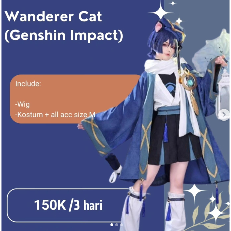 Jual Rental Cosplay Wanderer Cat ver. (Genshin Impact) | Shopee Indonesia