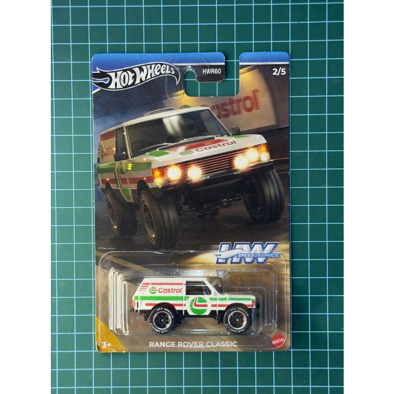 Jual HOT WHEELS RANGE ROVER CLASSIC CASTROL SILVER SERIES WHITE ...