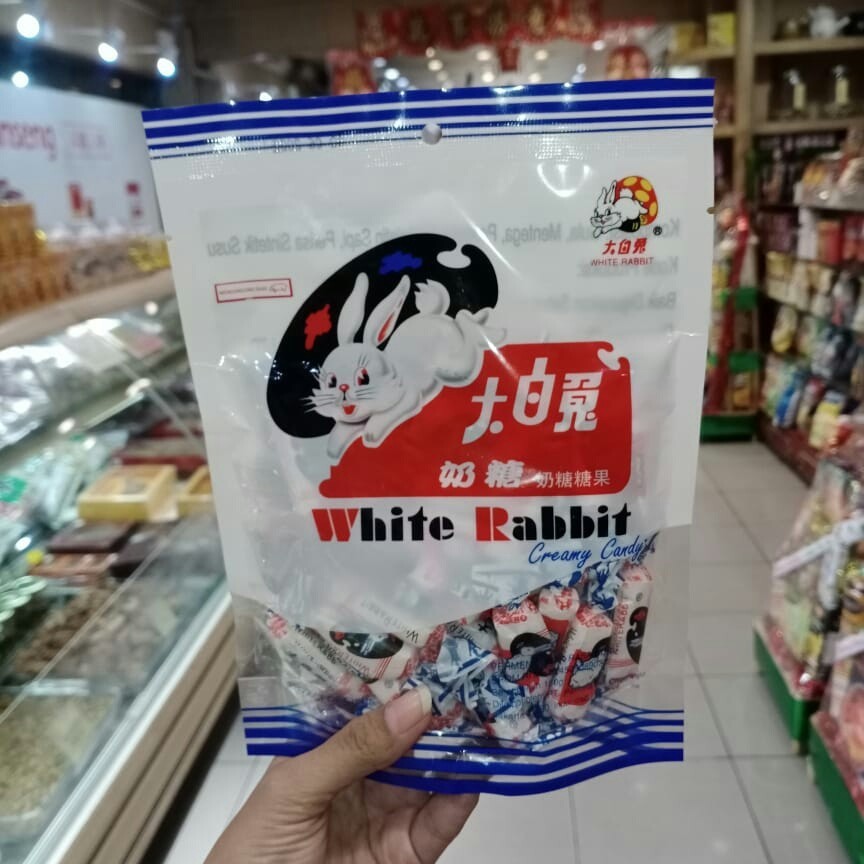 Jual Permen Susu Kelinci Kemasan 180 Gram | Permen Legend White Rabbit ...