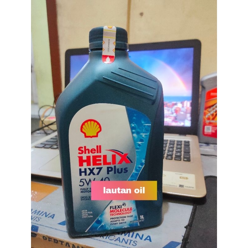Jual Oli Shell Helix HX7 PLUS 5W-40 1Liter ORIGINAL Oli Mesin Shell ...