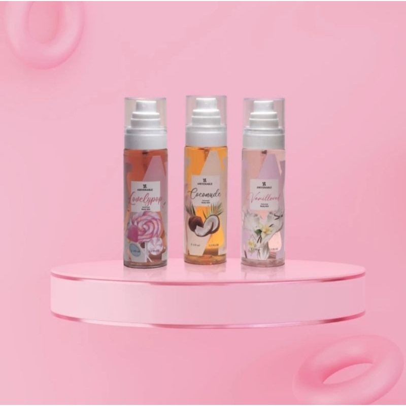 Jual ANIVERABLE - Perfumed Body Mist 100ml (Lovelypop,Vanilloved dan ...