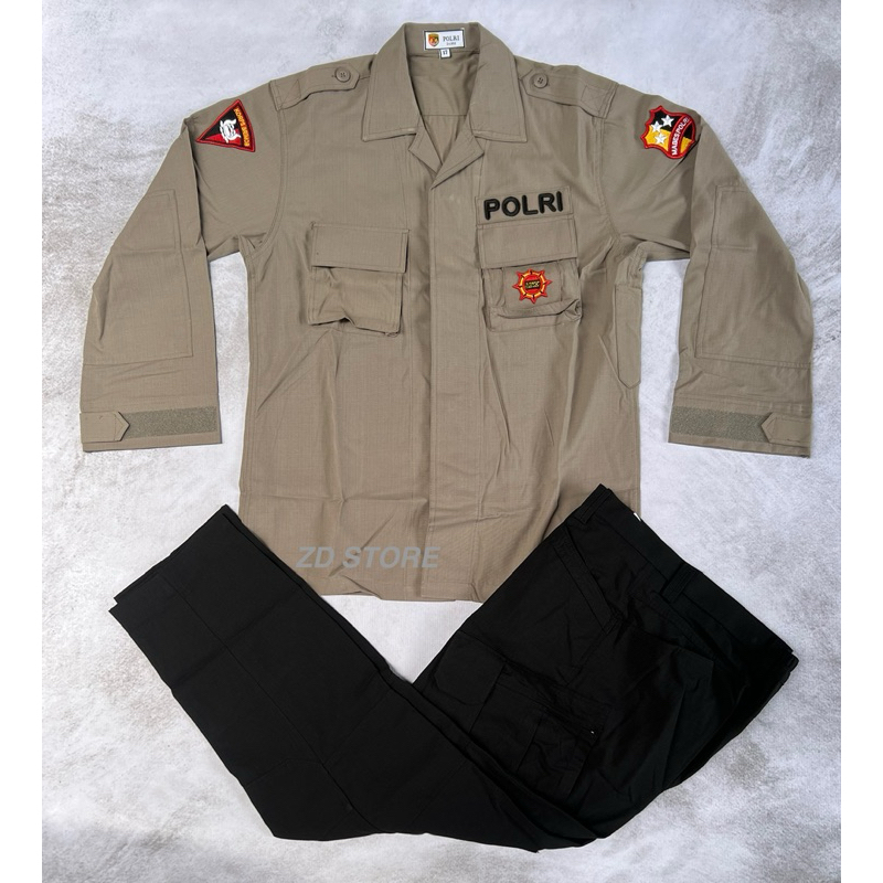 Jual Seragam PDL TACTICAL COKLAT BRIMOB 2024/Seragam COKLAT TACTICAL ...