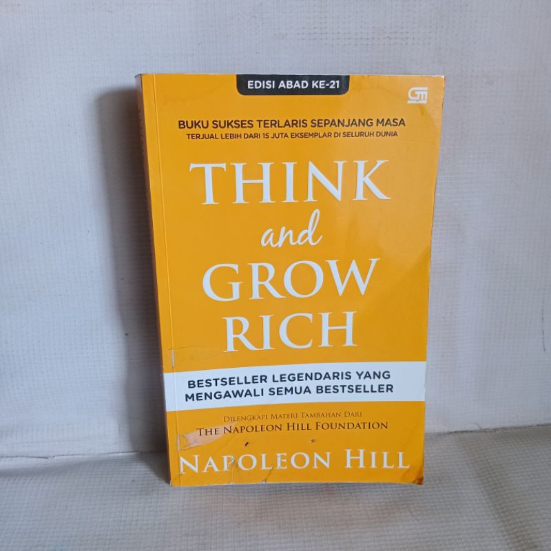 Jual THINK and GROW RICH NAPOLEON HILL | Shopee Indonesia