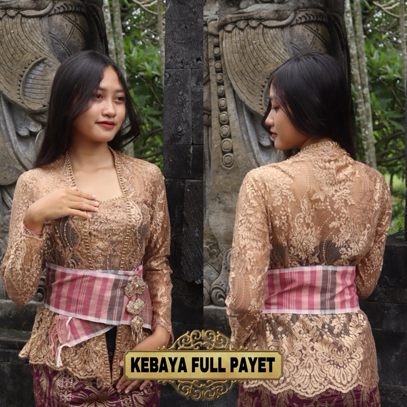 Jual Kebaya Full Payet Modern Premium Mewah Lengan panjang | Shopee ...