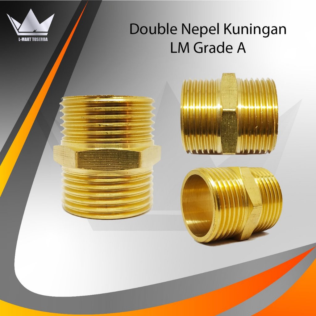 Jual HARGA GROSIR Double Nepel REDUCER PLUG RING SOKET 1/8 1/4 3/8 1/2 ...