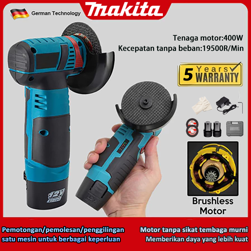 Jual MAKITA Brushless Angle Grinder Mesin Gerinda Tangan Alat Pemotong ...