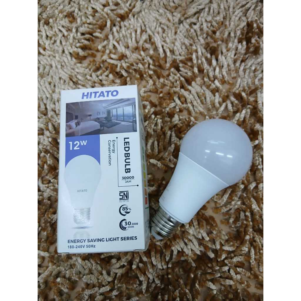 Jual LAMPU LED 12 WATT HITATO CAHAYA PUTIH | Shopee Indonesia