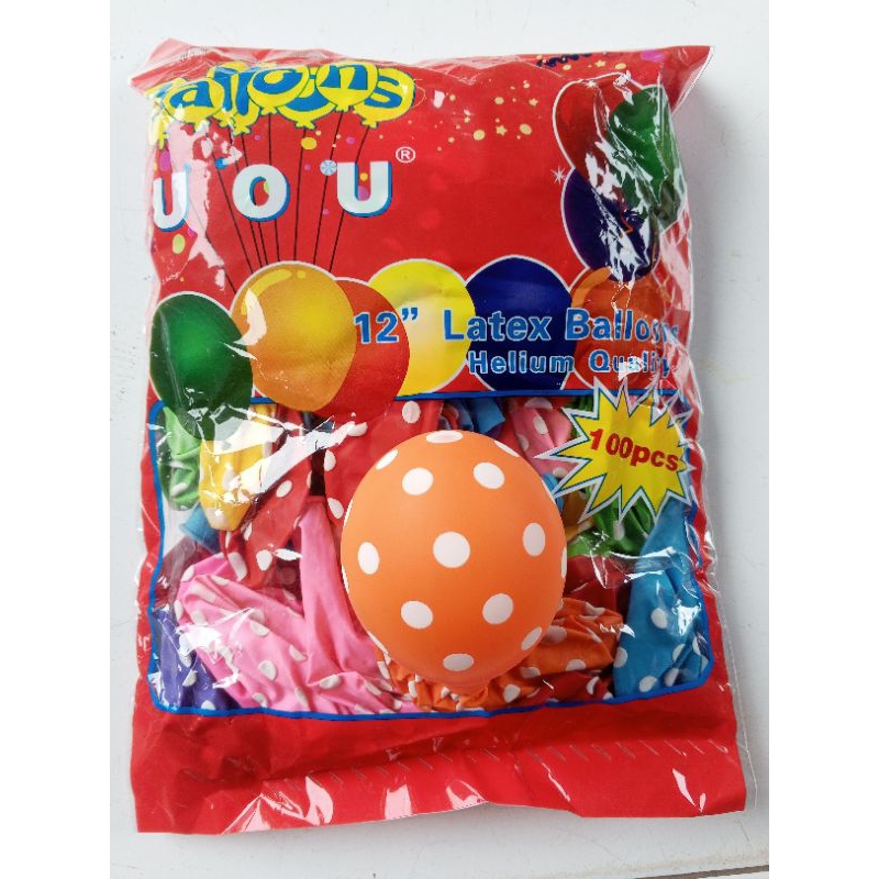Jual balon motif polkadot dan balon ultah ulang tahun, totol balon ...