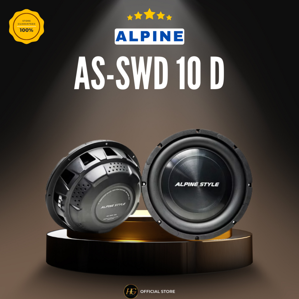Jual Subwoofer Slim 10 inch Alpine AS SWD 10 D | Shopee Indonesia