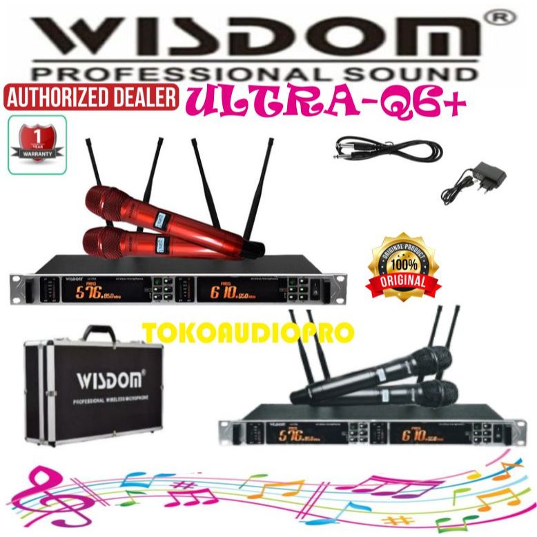 Jual Wisdom Q6+ Professional Microphone Wireless Q6 Mic Wisdom Ultra Q6+ | Shopee Indonesia