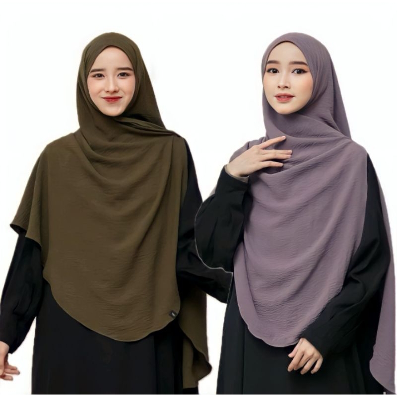 Jual Pashmina Oval Jumbo Crinkle Airflow Size XL UK 190×100 | Shopee Indonesia