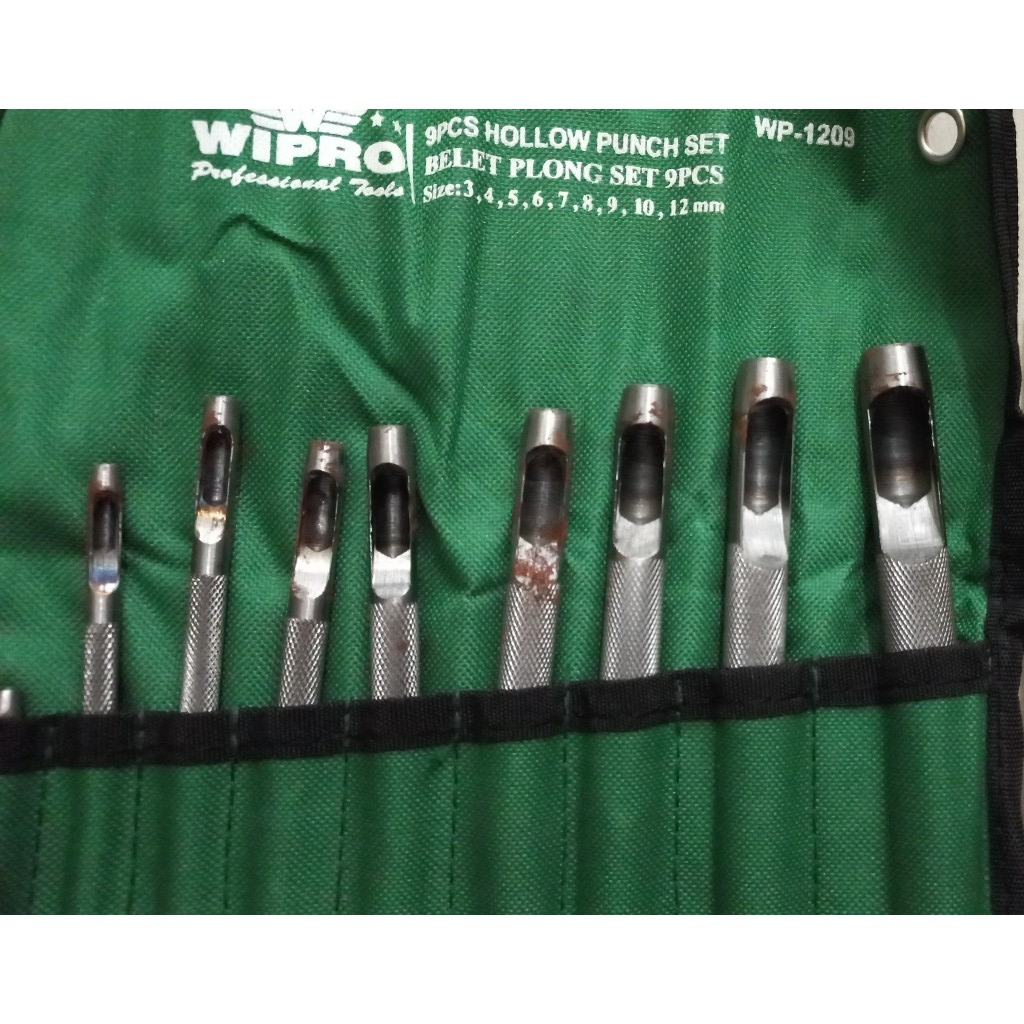 Jual Betel Plong Set 9Pcs Wipro Hollow Punch 9 Pcs WP1209 Alat ...