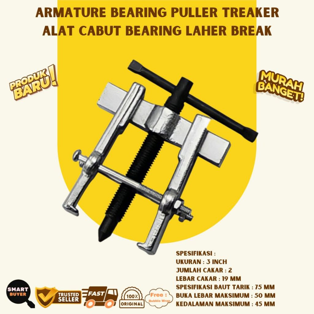 Jual Alat Cabut Bearing Laher Break Armature Bearing Puller Treaker ...