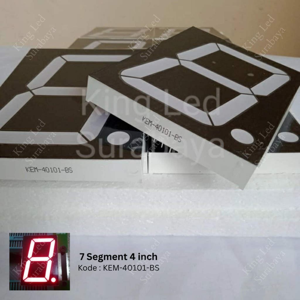 Jual LED 7 Segment 4 inch Display 4inch 4in Segmen Digit Merah Hijau ...