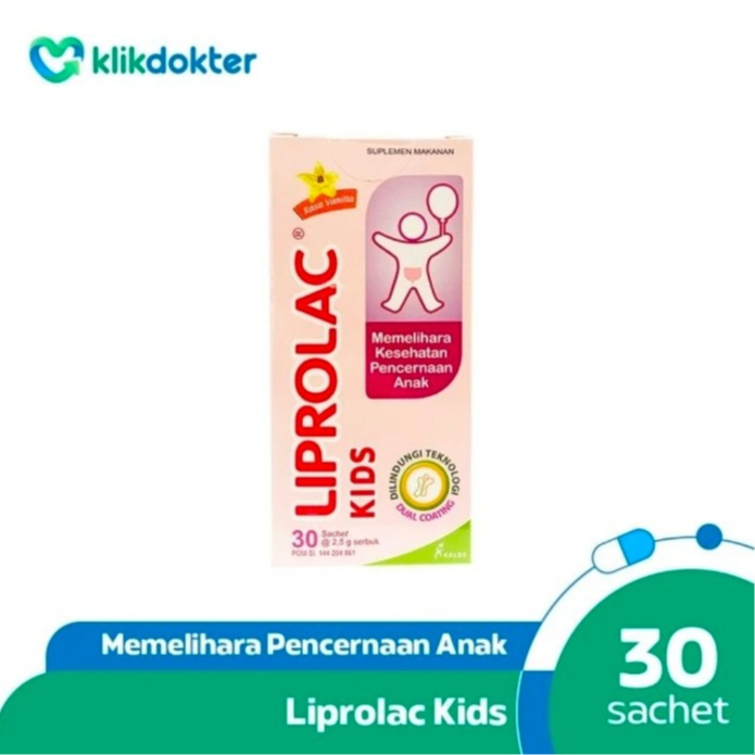 Jual Liprolac Kids 30 sachet rasa Vanila untuk kesehatan Pencernaan ...