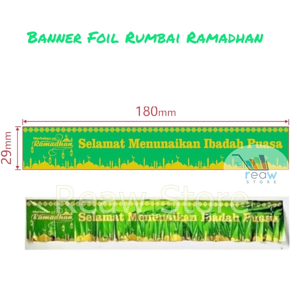 Jual Banner Rumbai Foil / Garland Selamat Menunaikan Ibadah Puasa ...