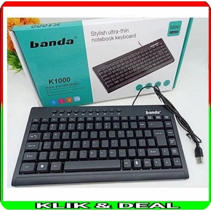 Jual Keyboard mini multimedia Banda K1000 | Shopee Indonesia