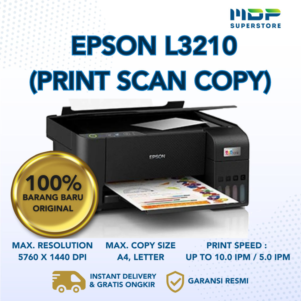 Jual Printer EPSON L3210 All in One (Print Scan Copy) Pengganti L3110 L 3110 L360 - Tinta ...