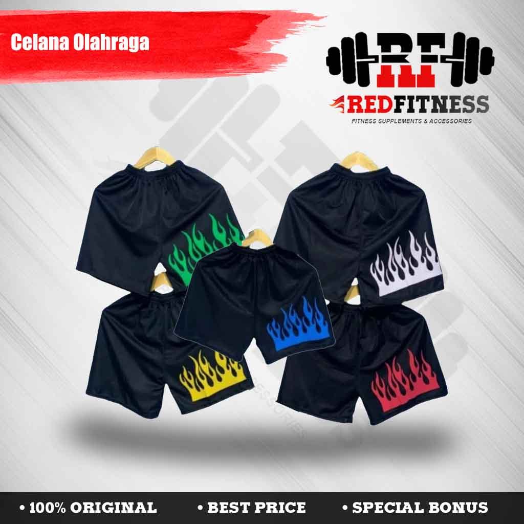 Jual Celana Pendek Olahraga / Boxer Kolor Untuk Fitness Gym Bulutangkis ...