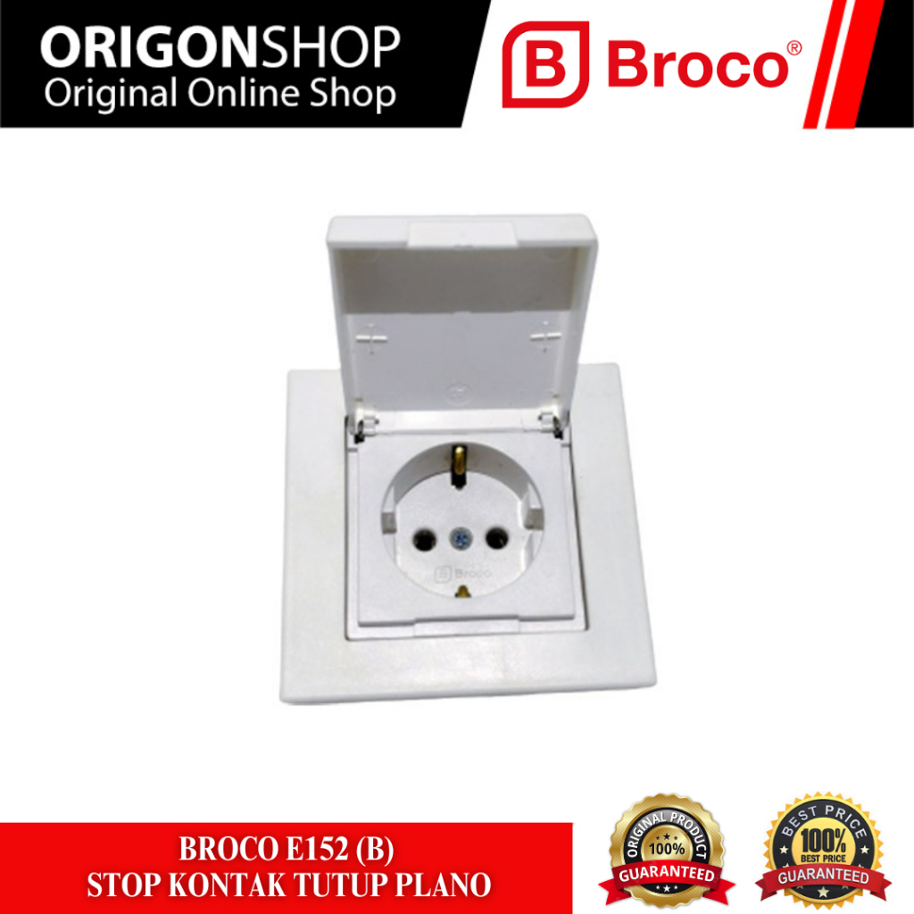 Jual BROCO E152 Stop Kontak Tutup Plano | Shopee Indonesia