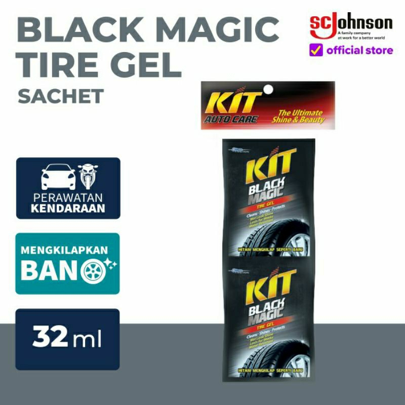 Jual Kit Black Magic Tire Gel Sachet Renteng 32ml 12pcs Perawatan ...