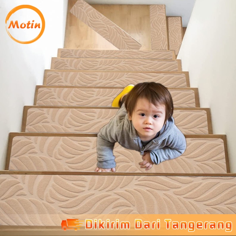 Jual Karpet Tangga Anti Slip Keset Anak Tangga 20*76cm Carpet Stair Treads Mat | Shopee Indonesia