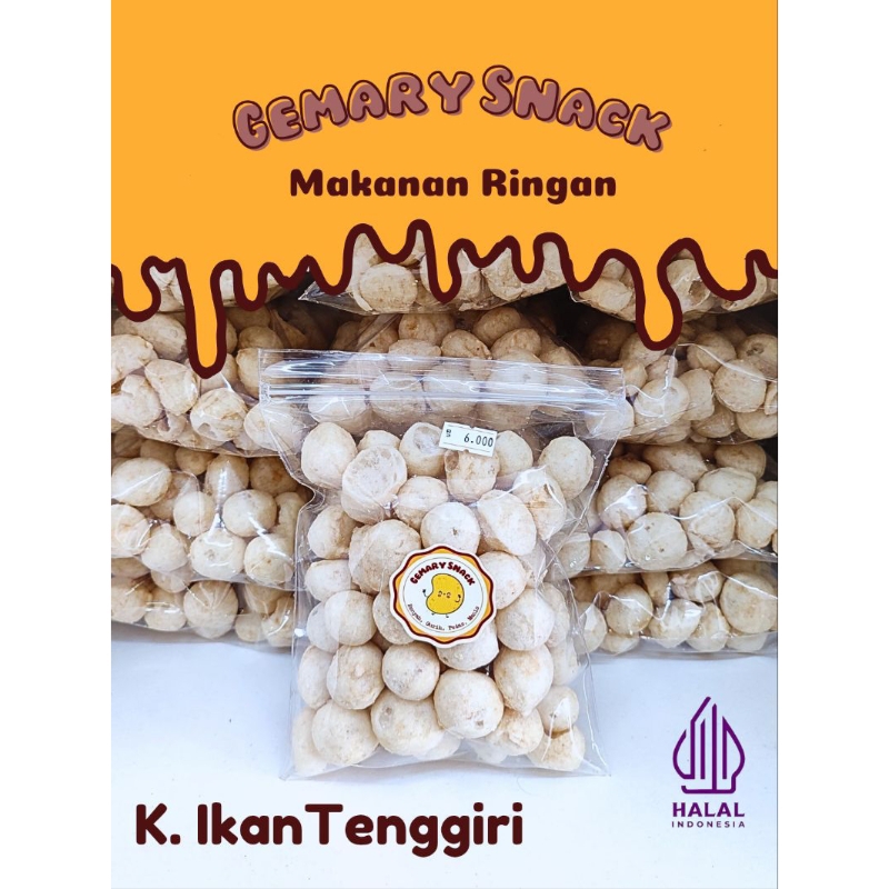 Jual GEMARY SNACK Cemilan Enak 100% KERUPUK BAKSO IKAN TENGGIRI ORI ...