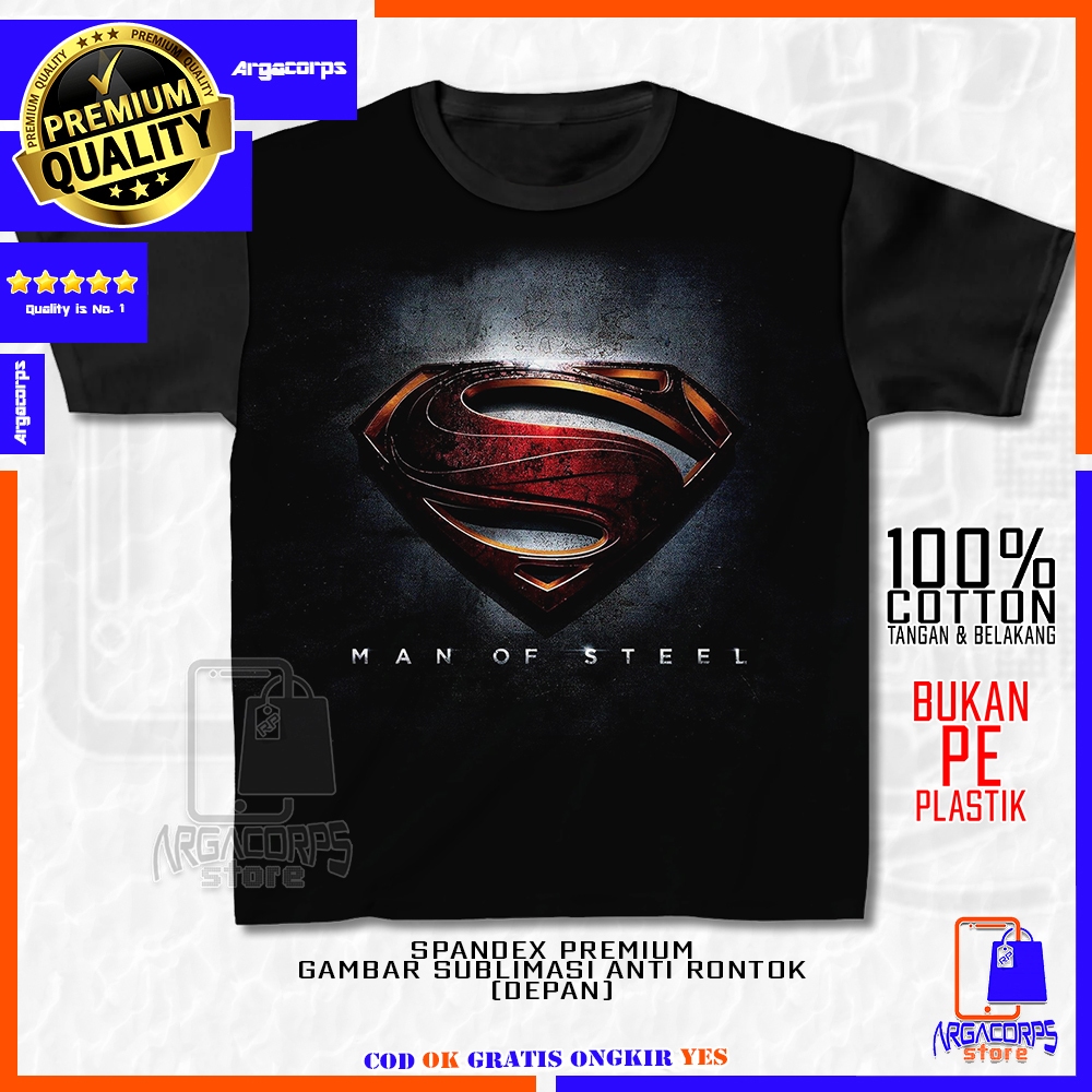Jual Kaos Anak 3D Baju Anak Superman Man Of Steel Baju Distro ...