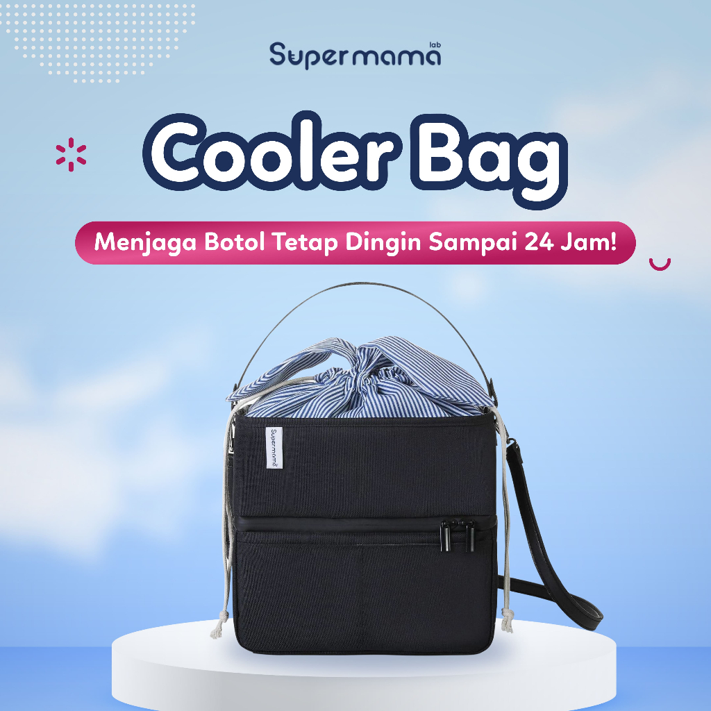 Jual Supermama Lab Cooler Bag | Tas Pendingin Botol Susu ASI, Susu ...