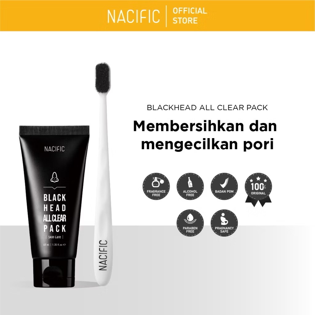 Jual Nacific Blackhead All Clear Pack (40ml) | Shopee Indonesia