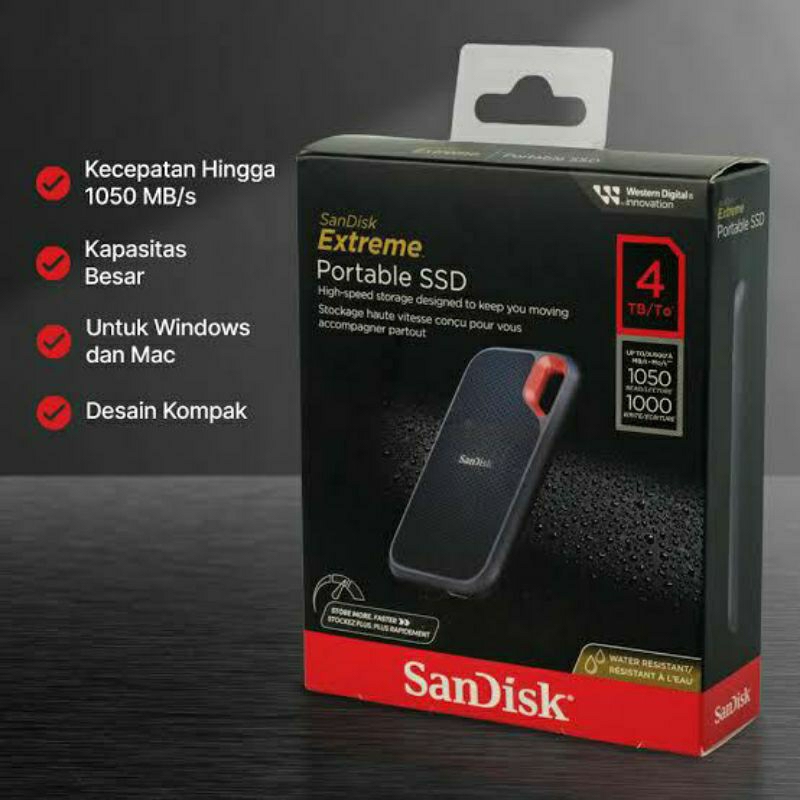 Jual Sandisk extreme portable SSD 2000MB/s USB type C | Shopee Indonesia