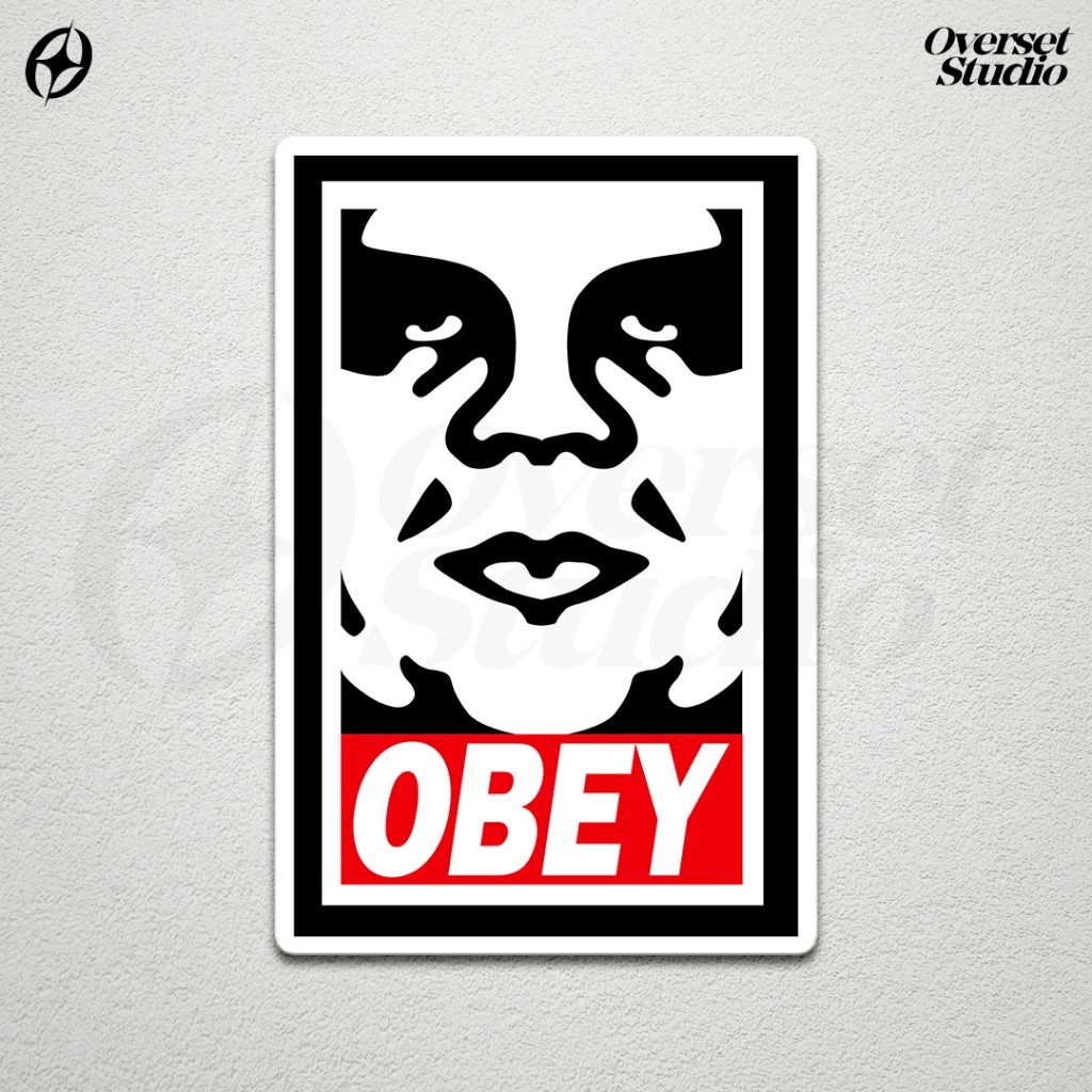 Jual (GRATIS ONGKIR & COD) Stiker Sticker Obey / Sticker Brand Logo ...