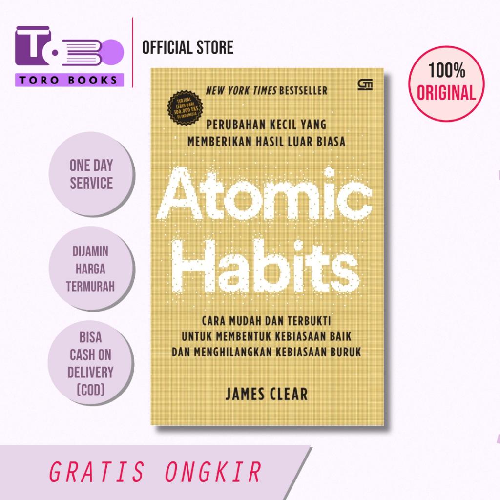 Jual Atomic Habits (Edisi Sampul Emas) - James Clear | Shopee Indonesia