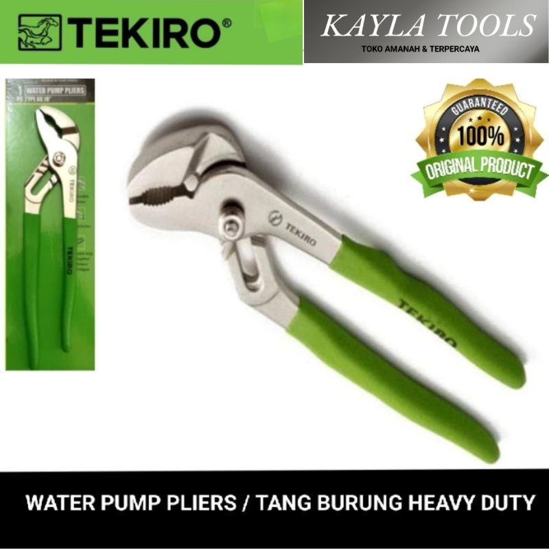 Jual TEKIRO TANG BURUNG 10" DAN 12" / WATER PUMP PLIERS Dijamin ...