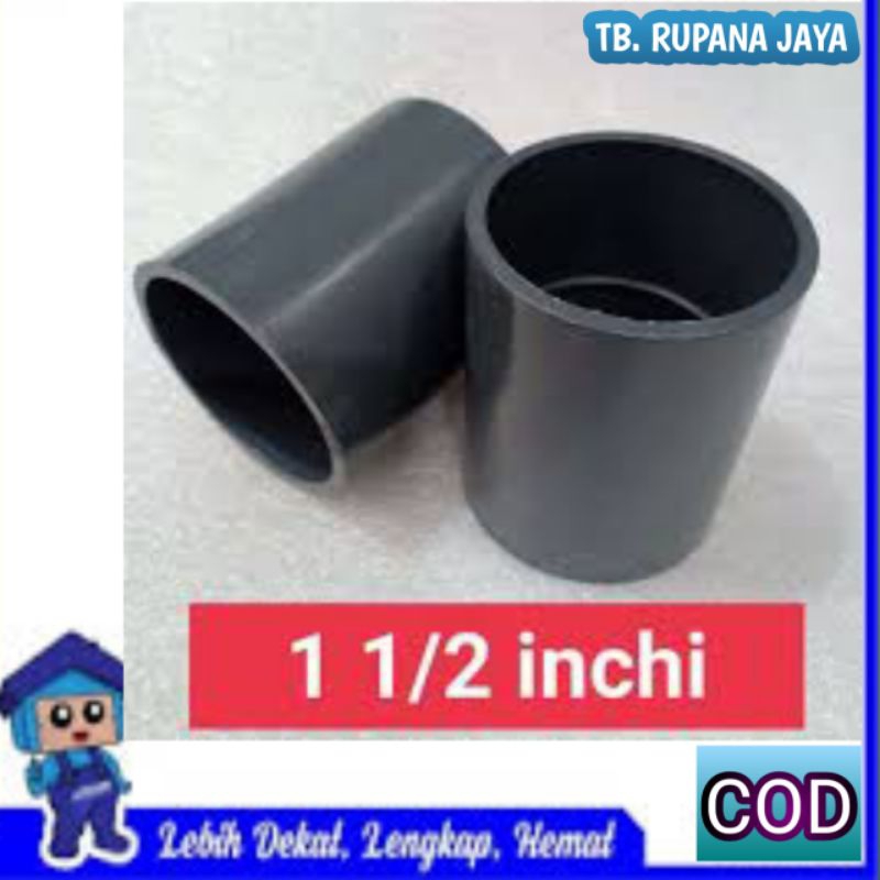 Jual Sock / Sambungan Lurus / Socket UKURAN 1 1/2 inch | Shopee Indonesia