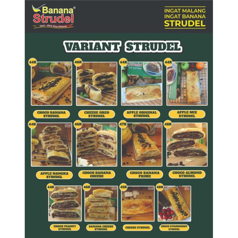 Jual Strudel 500g by Banana Strudel Oleh-oleh Khas Malang | Shopee ...