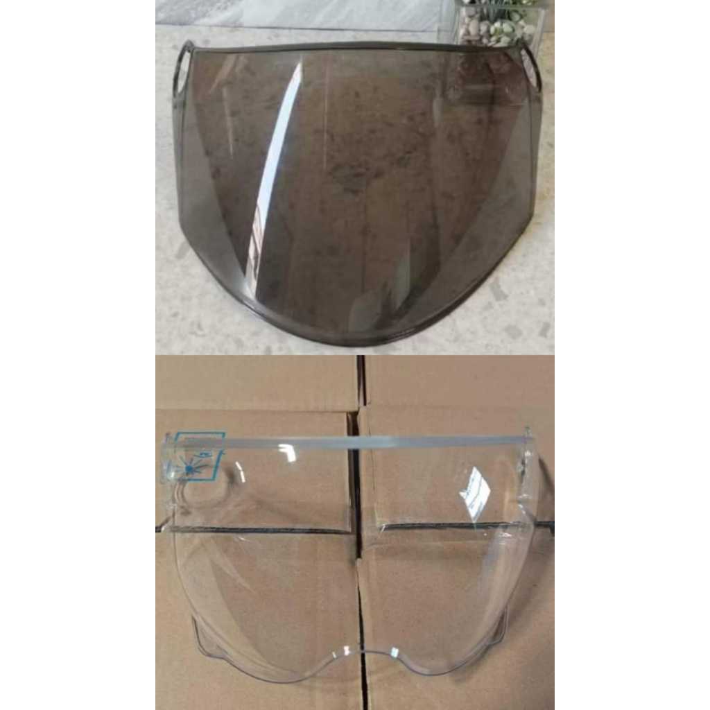 Jual Kaca-Visor Helm Sepeda/Motor Listrik Viral Hitam Full Face-Bening ...