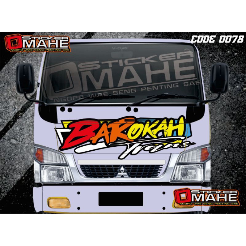 Jual Cutting sticker kap dan kaca atas Truck canter code 0078 | Shopee ...