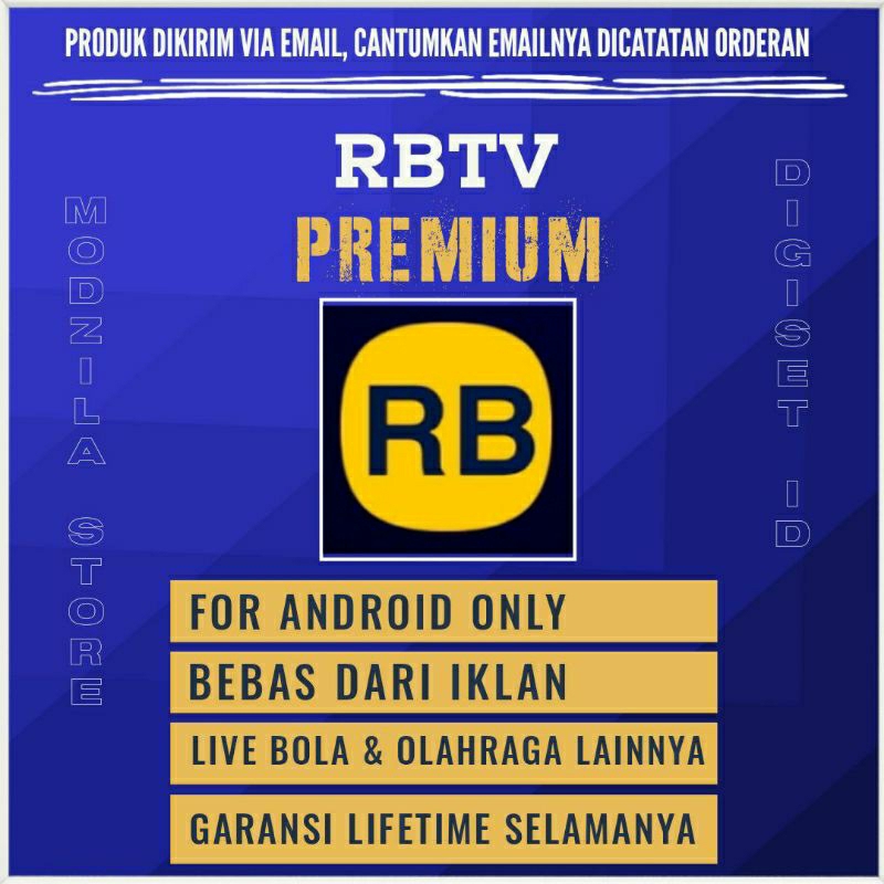 Jual Lifetime Rbtv Premium aplikasi Rbtv - Digiset | Shopee Indonesia