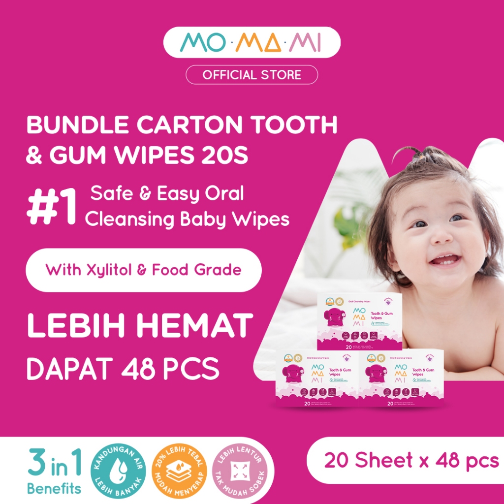 Jual Momami Wet Tissue Bundle Carton 24 & 48 pcs - Tissue Basah ...